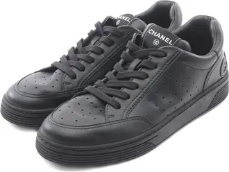 Chanel baskets à logo (1986-1988) - Noir