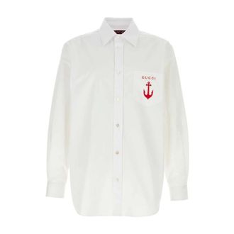 Gucci Herren, Shirts, Wei&szlig;, MGr&ouml;&szlig;e