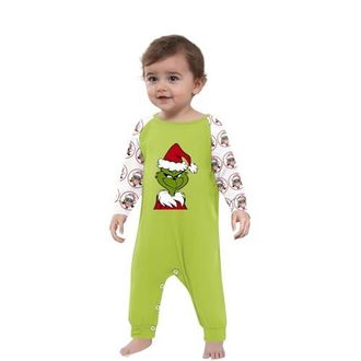 Generic Le Grinch Pyjama Noel Famille De Grinch Costume Ensemble Ensembles Garcon Coton Hiver Noël Adulte Chaud Et Doux Vetement Femme The Enfant Deguisement 