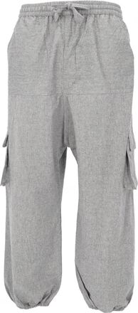 Guru Shop Goahose, Herren Yoga Hose, Bequeme Freizeithose - Grau, Baumwolle, Size:L/XL