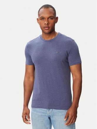 Tommy Jeans T-Shirt Jaspe DM0DM20363 Blau Slim Fit