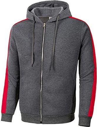 Generic Sweat &agrave; capuche pour femme avec fermeture &eacute;clair - Veste dhiver chaude avec fermeture &eacute;clair - Sweat &agrave; capuche surdimensionn&eacute; - Pull d&eacute;contract&eacute; &agrave; man