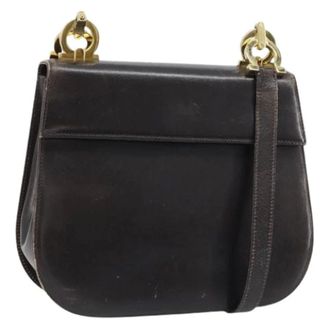 Ferragamo Sac bandouli&egrave;re doccasion - Femme - Pre-owned - Brun - Taille: ONE Size