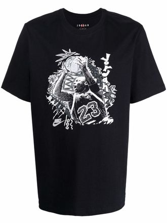 Nike Jordan t-shirt Vintage MJ &agrave; imprim&eacute; - Noir