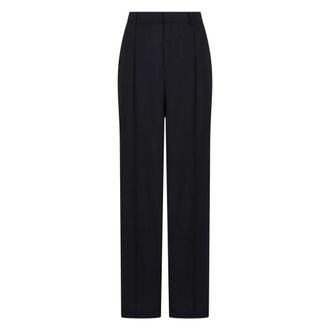 PT01 Weitgeschnittene- taillierte Hose - - Trousers - Damen - Blau - XS