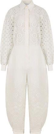 Alberta Ferretti Femme, Combinaisons et Ensembles, Blanc, Taille: 36 FR Jumpsuits & Playsuits