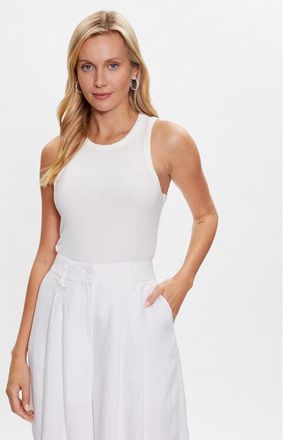 Tommy Hilfiger Top WW0WW38635 Weiß Slim Fit