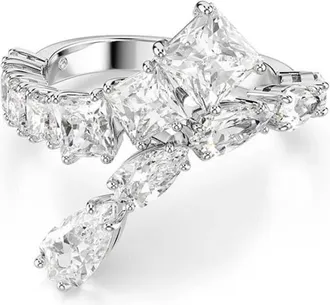 Swarovski Femme, Accessoires, Gris, Taille: 50 MM Bague Matrix