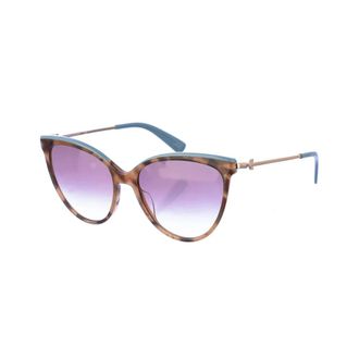 Longchamp Ovale Sonnenbrille mit Metallrahmen - - Accessories - Damen - Braun - ONE SIZE