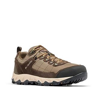 Columbia Mens Valley Pointe Waterproof, Camo Brown/Caramel, 11