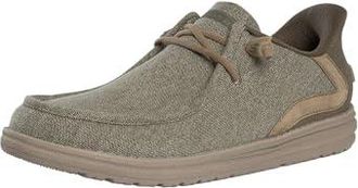 Skechers Homme Melson Coronado Fashion-Sneakers, Khaki Canvas, 45 EU