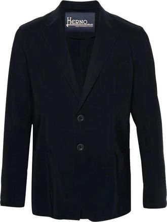 Herno Homme, Vestes, Bleu, Taille: 2XL Polyamide Blazer