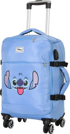 Disney Lilo und Stitch Face-Kabinenkoffer 4-Rad, Blau