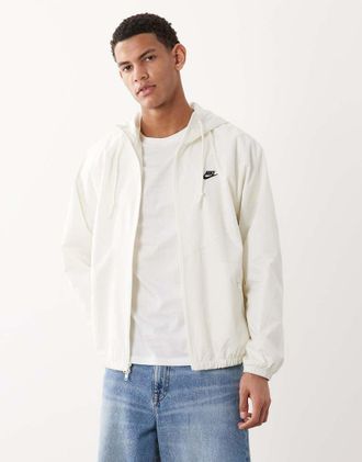 Nike Windrunner - Veste &agrave; capuche et fermeture &eacute;clair - Blanc