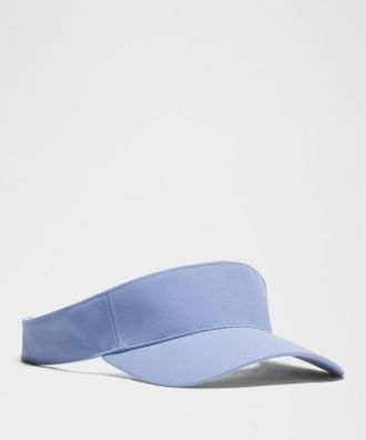 lululemon Vielseitige Visor-Kappe mit abnehmbarem Schwei&szlig;band - Gr&ouml;&szlig;e L/XL in Prep Blue