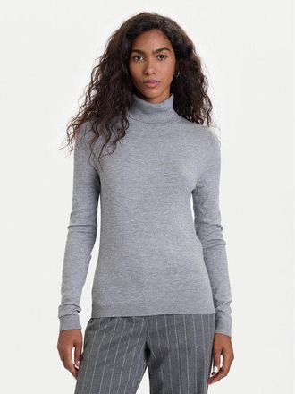 Vero Moda Rollkragenpullover Happiness 10300472 Grau Slim Fit