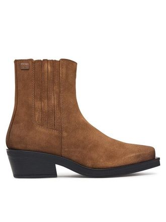 Tommy Jeans Stiefeletten Tjw Suede Cowboy Boots EN0EN03142 Braun