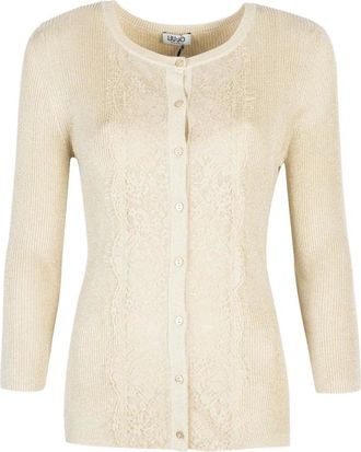 Liu Jo Gilet boutonn&eacute; - Femme - Pulls - Beige - Taille: 44 FR