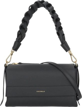 Coccinelle Petit sac port&eacute; &eacute;paule Boheme Grana Double - Femme - Sacs - Noir - Taille: ONE Size