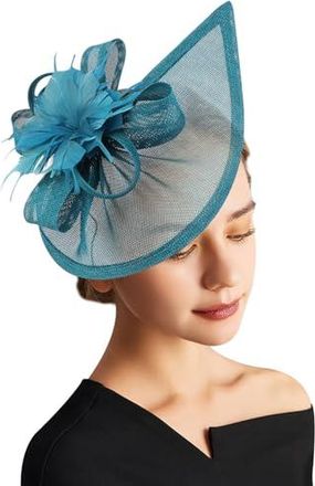 Dreshow Fascinator Chapeaux Tea Party Chapeau Vintage Pilulier Chapeau Bandeau Cocktail Chapeaux pour Filles et Femmes