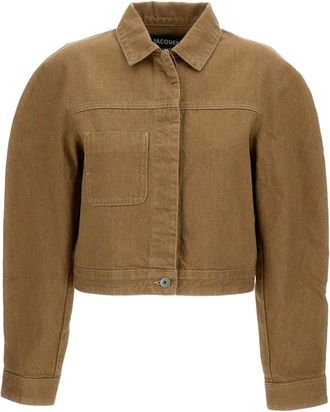 Jacquemus Femme, Vestes, Beige, Taille: 36 FR Ovalo Cargo Jacket