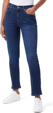 7 For All Mankind Womens Relaxed Skinny SliIllLeg Jeans, Dark Blue, 50