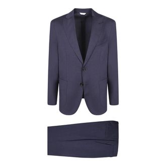Boglioli Feine Wolle. Klassischer Schnitt. - - Suits - Herren - Blau - 2XL