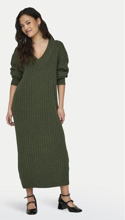 Only Strickkleid New Tessa 15236372 Grün Relaxed Fit
