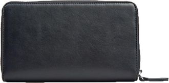 A|X Armani Exchange Womens Melrose, Embossed Logo Bi-Fold Wallet, Black