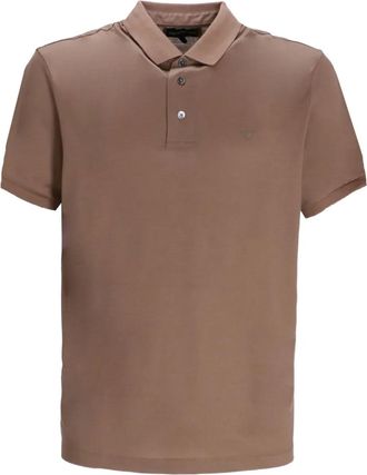Emporio Armani Poloshirt mit Knopfleiste - Braun