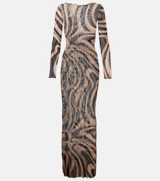 Pucci Robe longue Marmo imprimée