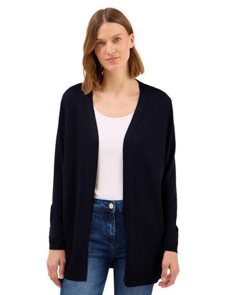 Cecil Damen 2515341 Offene Strickjacke, urban Dark Blue, XXL