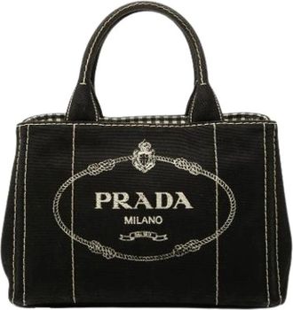 Prada Pre-owned Canvas Satchel - - Pre-owned - Damen - Schwarzk - ONE SIZE