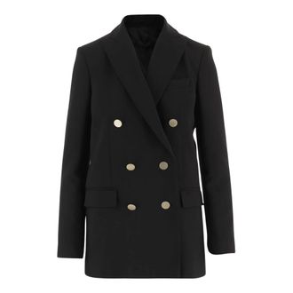 F.it Femme, Vestes, Noir, Taille: 40 FR Veste Crois&eacute;e en Nylon Stretch