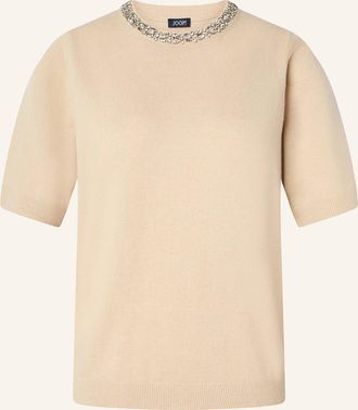 Joop Strickshirt Krissi Mit Schmucksteinen beige