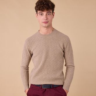Bexley Conley - Pull homme taupe chin&eacute;