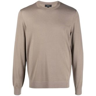 Theory Pulls &agrave; col rond - Homme - Pulls - Beige - Taille: M