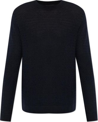 Emporio Armani Homme, Pulls, Bleu, Taille: XL Pull en laine &agrave; col rond