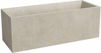 Artevasi Jardiniere - SYDNEY - Plastique - Creme - 100 cm - 98 L - Dimensions: 99.5x39.5x43 cm