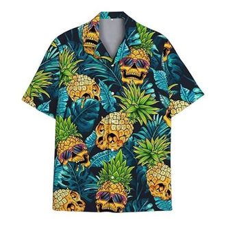 Keephen TangoDS Nouveaut&eacute; Cool Impression 3D Hawaiian Chemise pour Femmes Hommes Col Revers Manches Courtes Boutonn&eacute;e Chemises F&ecirc;te Aloha Chemises