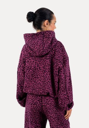 Smilodox Hoodie Siara, Oversize Leo-Print, Kapuzenpullover mit Kordelzug, Streetwear Oversize, Leo-Muster, weiches Material, Homewear