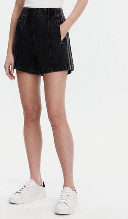 adidas Jeansshorts adicolor Denim Firebird JD3107 Schwarz Loose Fit