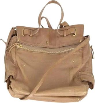 Jerome Dreyfuss Sac bandouli&egrave;re en cuir Pre-owned - Femme - Pre-owned - Beige - Taille: ONE Size