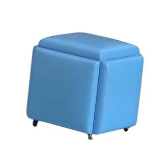 Generic Mehrzweck-Stapelhocker-Set, stapelbarer Ottoman-Hocker mit 5 St&uuml;ck, platzsparender Schminksitz, for Schlafzimmer, Wohnzimmer, B&uuml;ro, Balkon(Color 1,45x