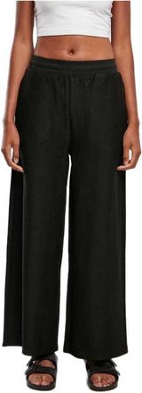 Urban Classics Damen Ladies Straight Rib Terry Pants, Schwarz, L EU