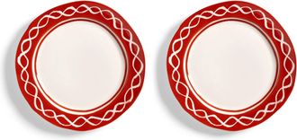 &Klevering Assiettes en porcelaine Festivo - Set de 2 &Klevering