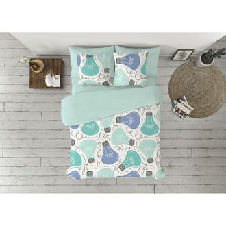 Pierre Cardin Ideas Bettwäsche-Set, mehrfarbig, Marineblau, für Betten mit 105 cm, 3-teilig