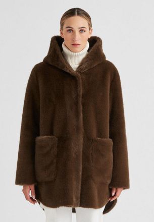 Milestone Fellimitatjacke MSPersiana Damen Kunstfelljacke &Uuml;bergangsjacke