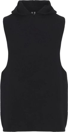 Rick Owens D&eacute;bardeur &agrave; capuche - Homme - Pulls - Noir - Taille: M