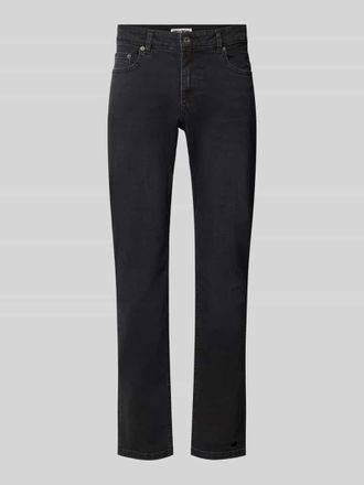 Review Slim Fit Jeans aus elastischem Baumwoll-Mix mit G&uuml;rtelschlaufen
